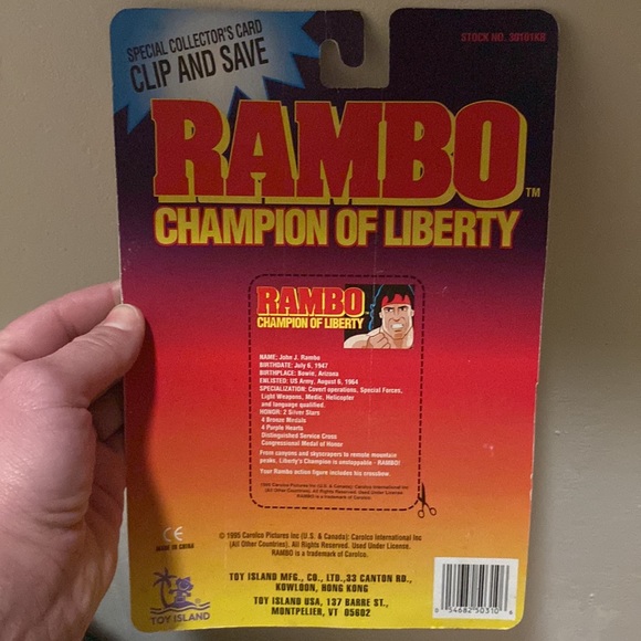 Vintage | Toys | Rambo Action Figure Sylvester Stallone Doll Champion ...
